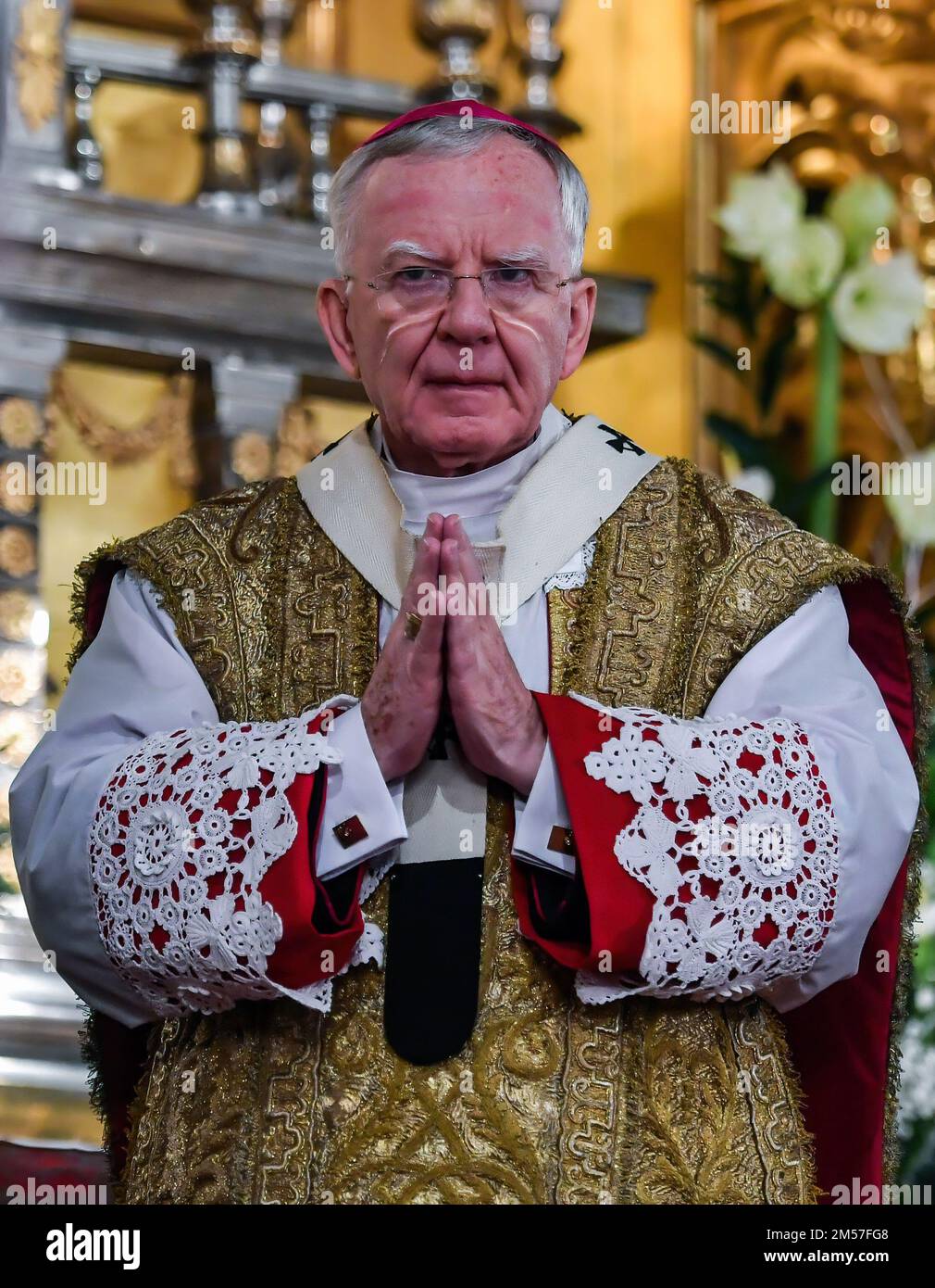 Krakow, Poland. 25th Dec, 2022. Archbishop Marek Jedraszewski ...