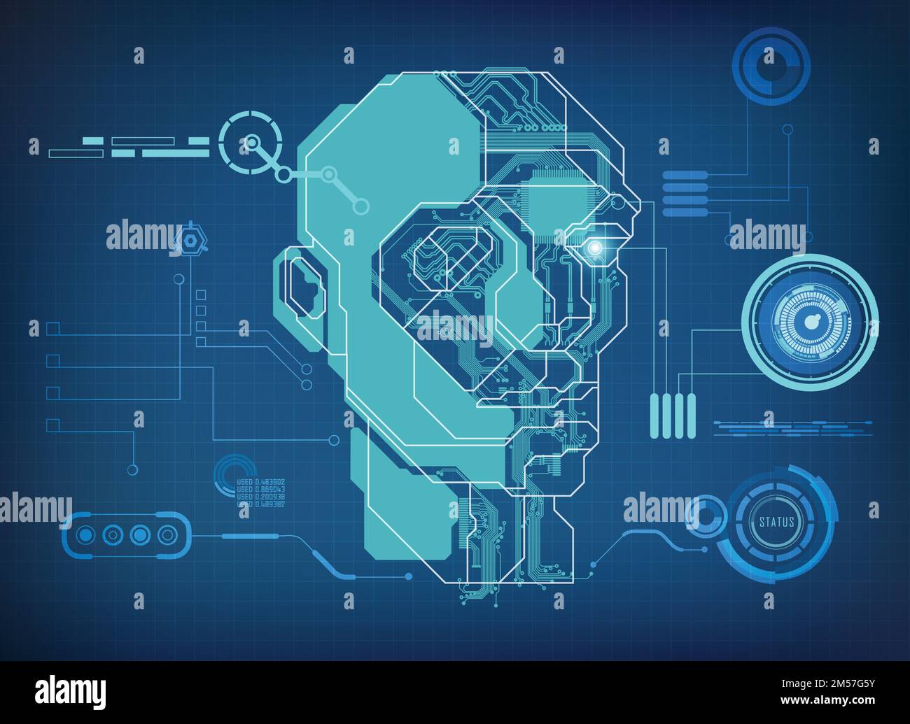 Sci fi interface Stock Vector Images - Alamy