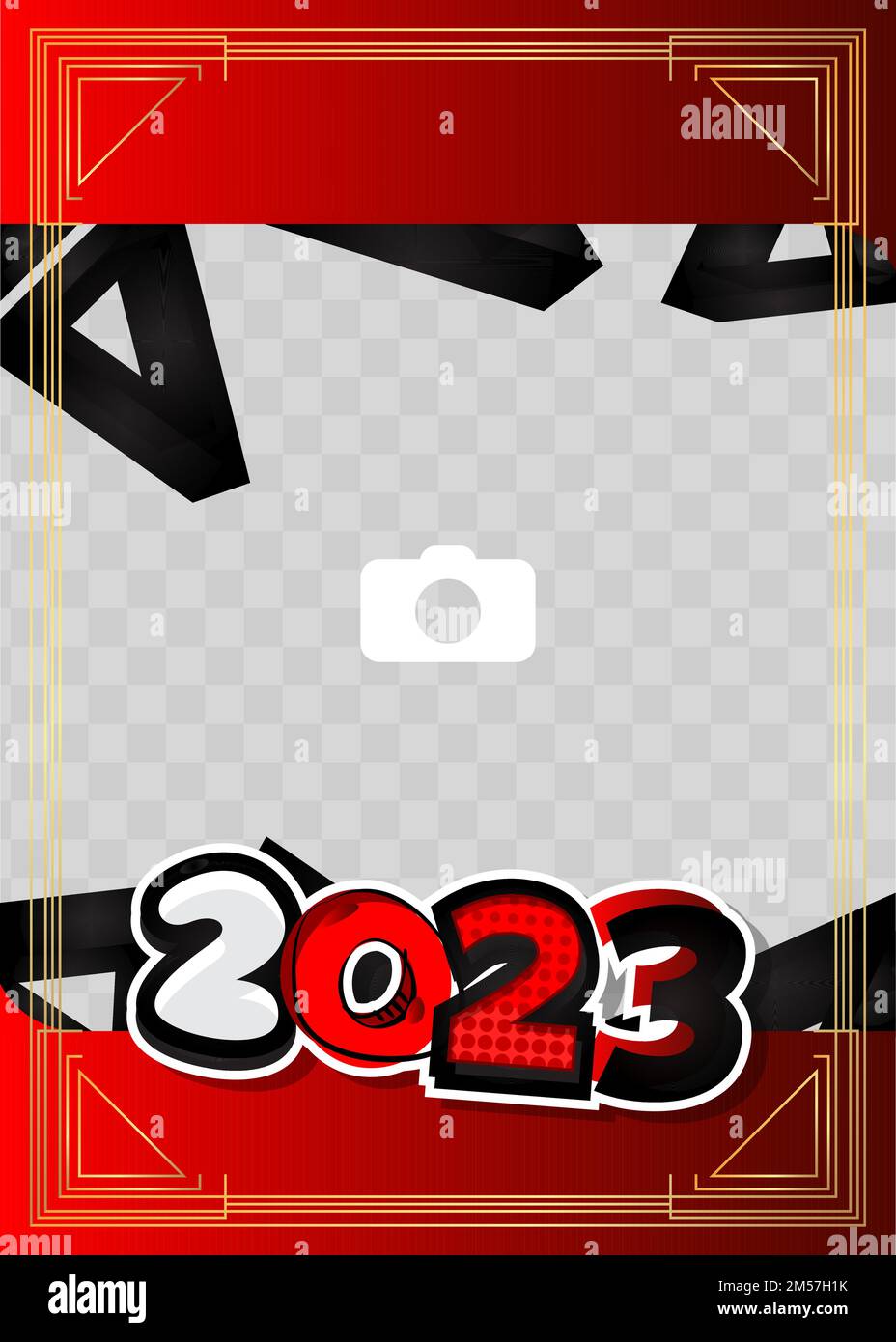 Luxury deluxe 2023 Background vector illustration. Abstract event ...