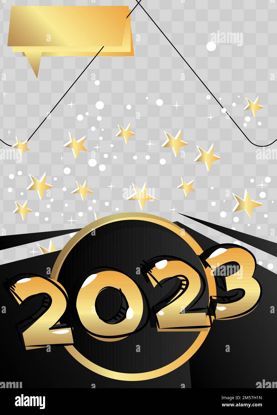 Luxury deluxe 2023 Background vector illustration. Abstract event ...