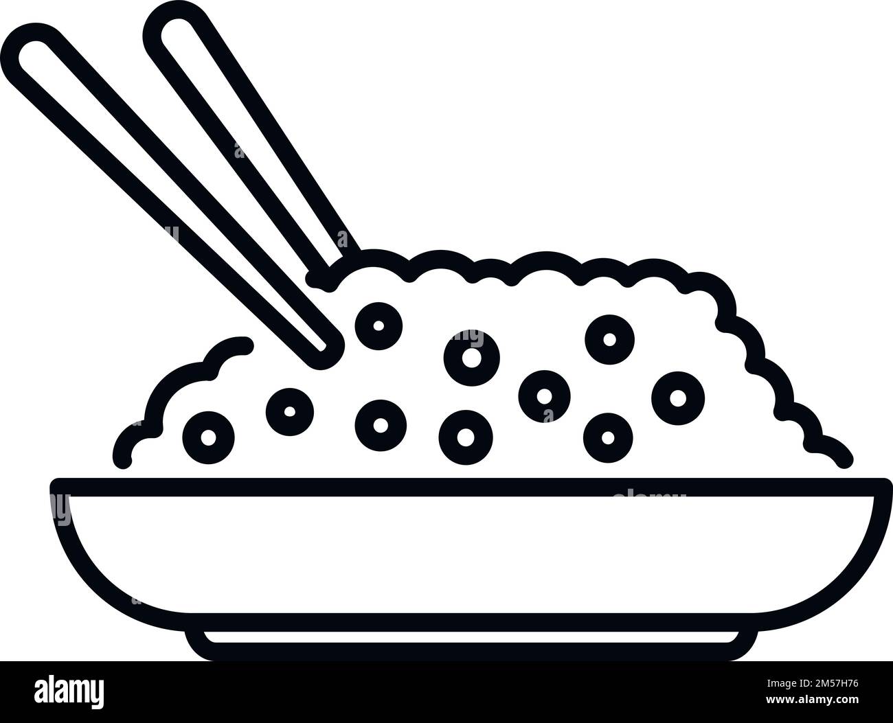 Floating market rice food icon outline vector. River boat. Local canal ...