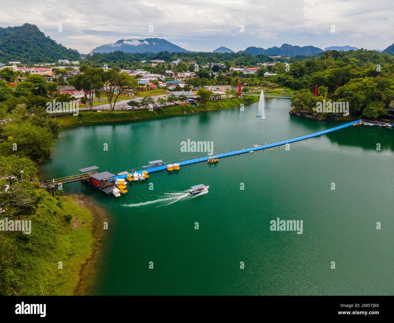 Blue Lake located at Bau district 45 minute driving from Kuching city ...