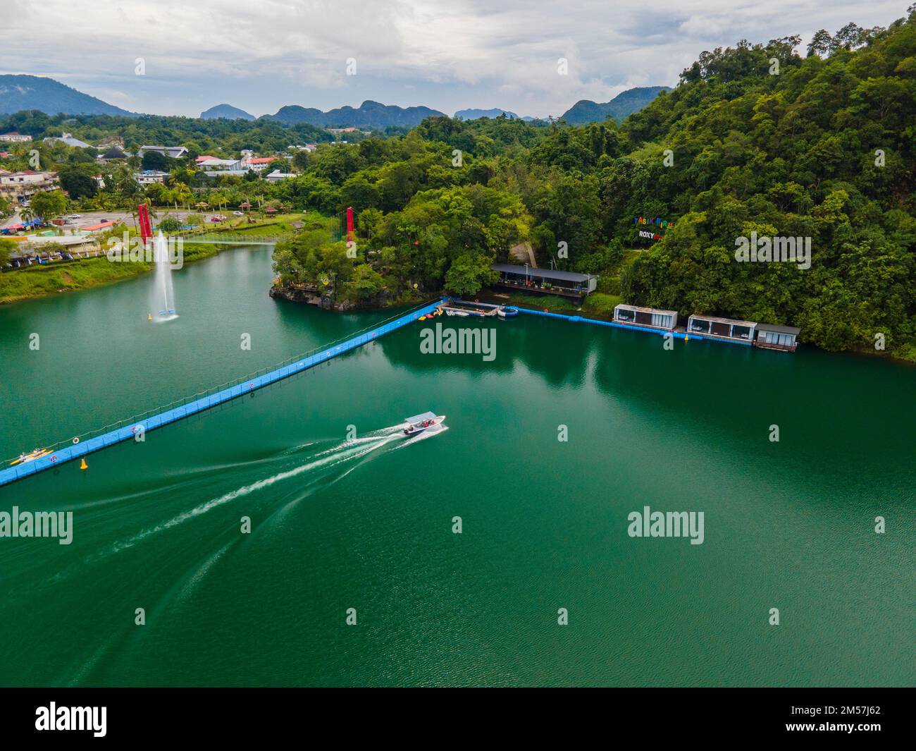 Blue Lake located at Bau district 45 minute driving from Kuching city ...