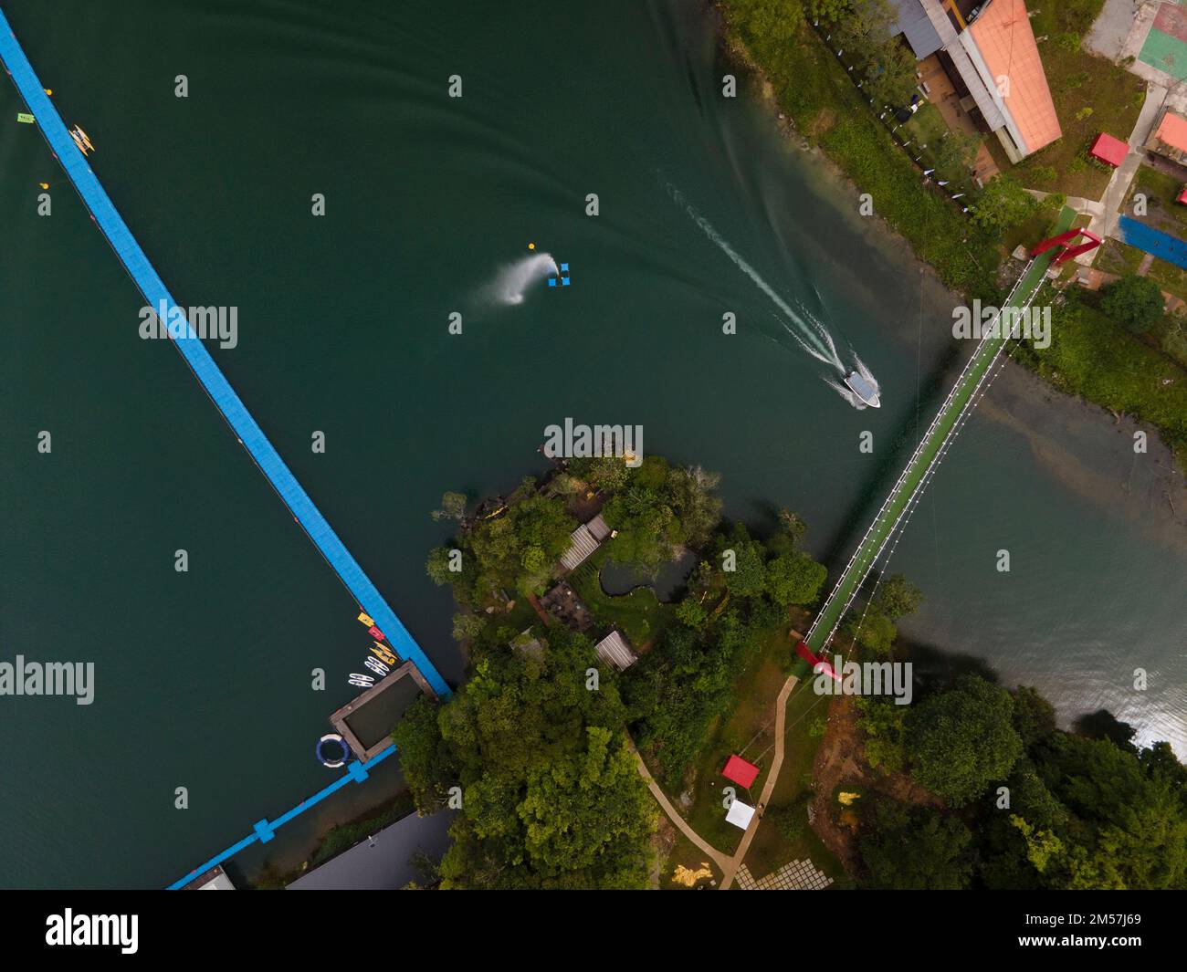 Blue Lake located at Bau district 45 minute driving from Kuching city ...