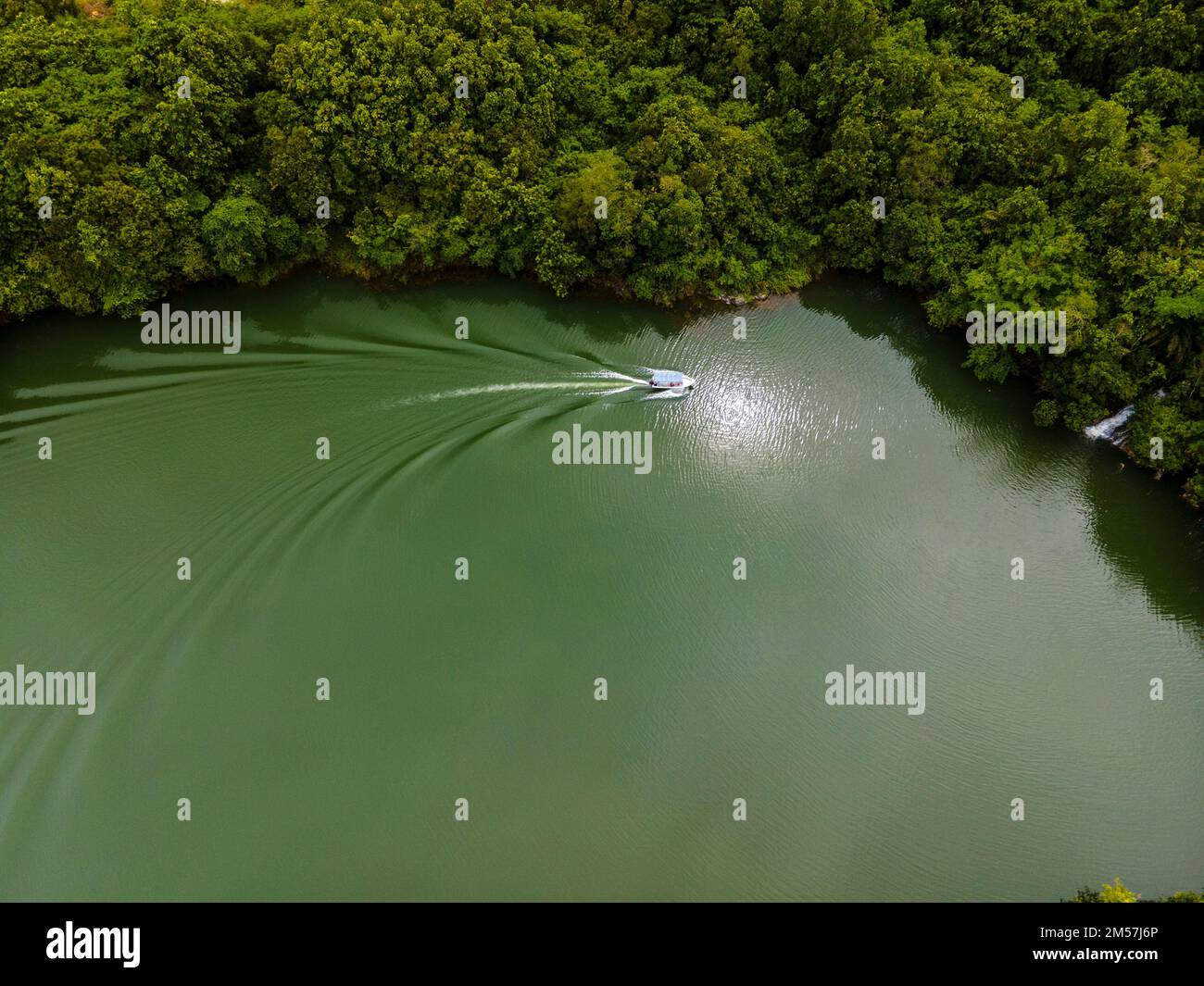Blue Lake located at Bau district 45 minute driving from Kuching city ...