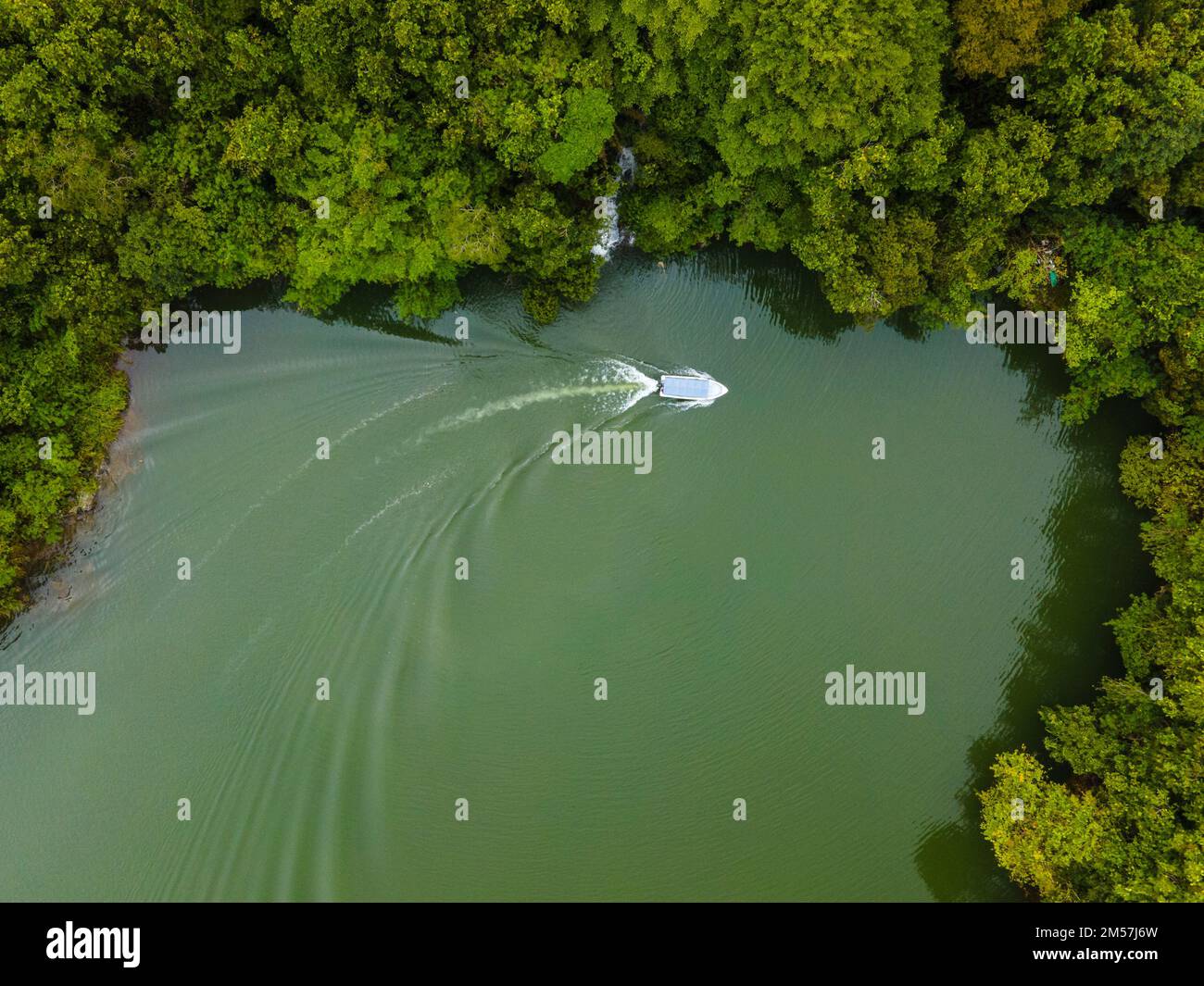 Blue Lake located at Bau district 45 minute driving from Kuching city ...