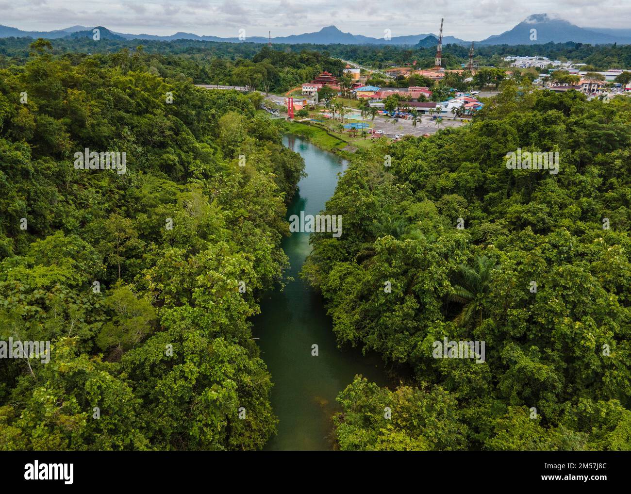 Blue Lake located at Bau district 45 minute driving from Kuching city ...