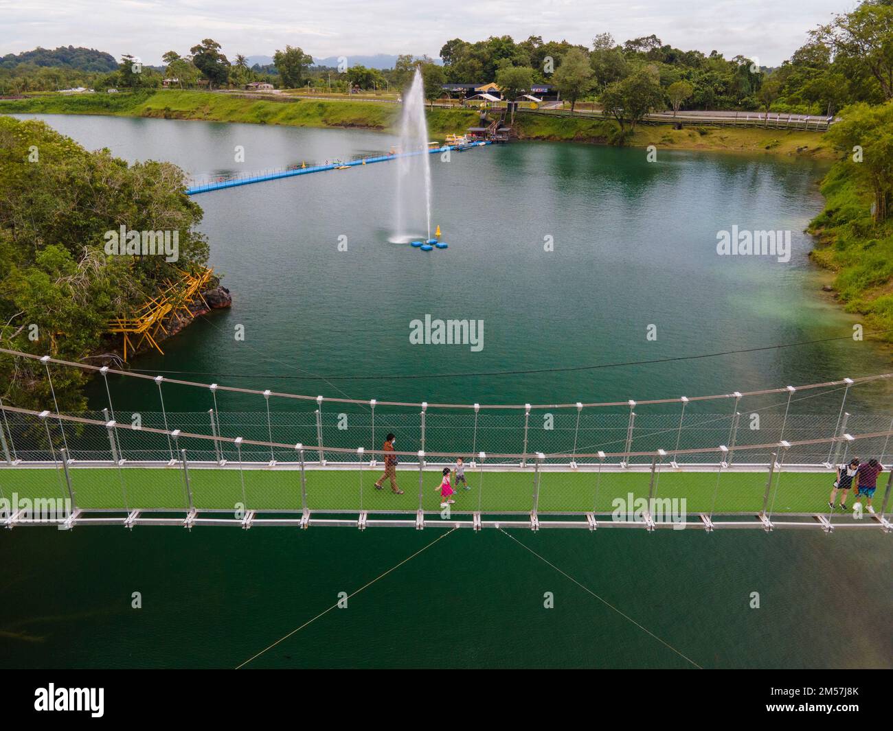 Blue Lake located at Bau district 45 minute driving from Kuching city ...