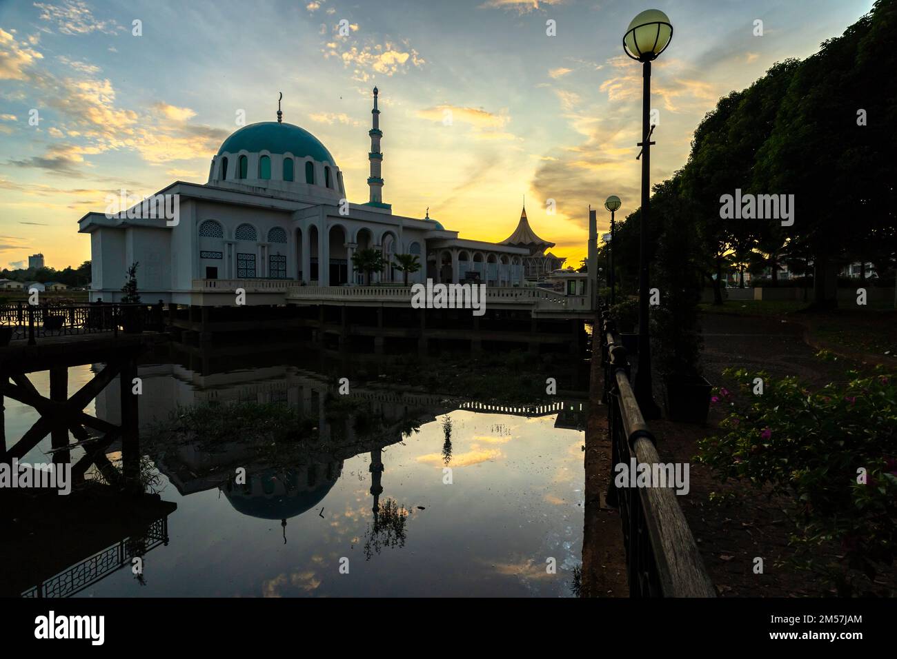 Kuching Floating Mosque Stock Photo - Alamy