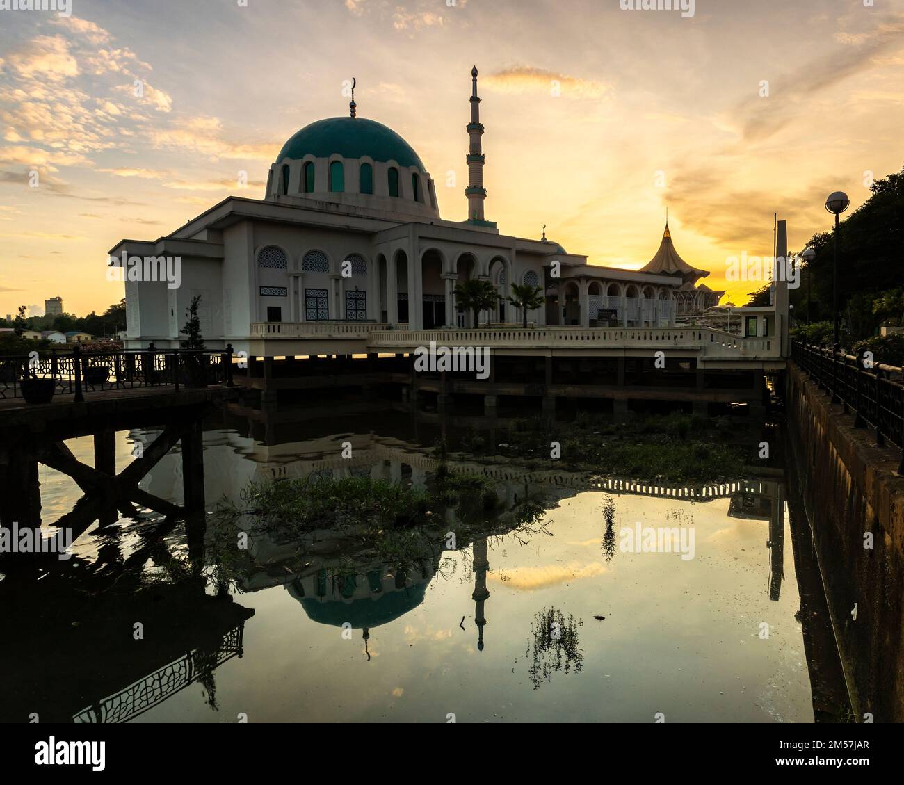 Kuching Floating Mosque Stock Photo - Alamy