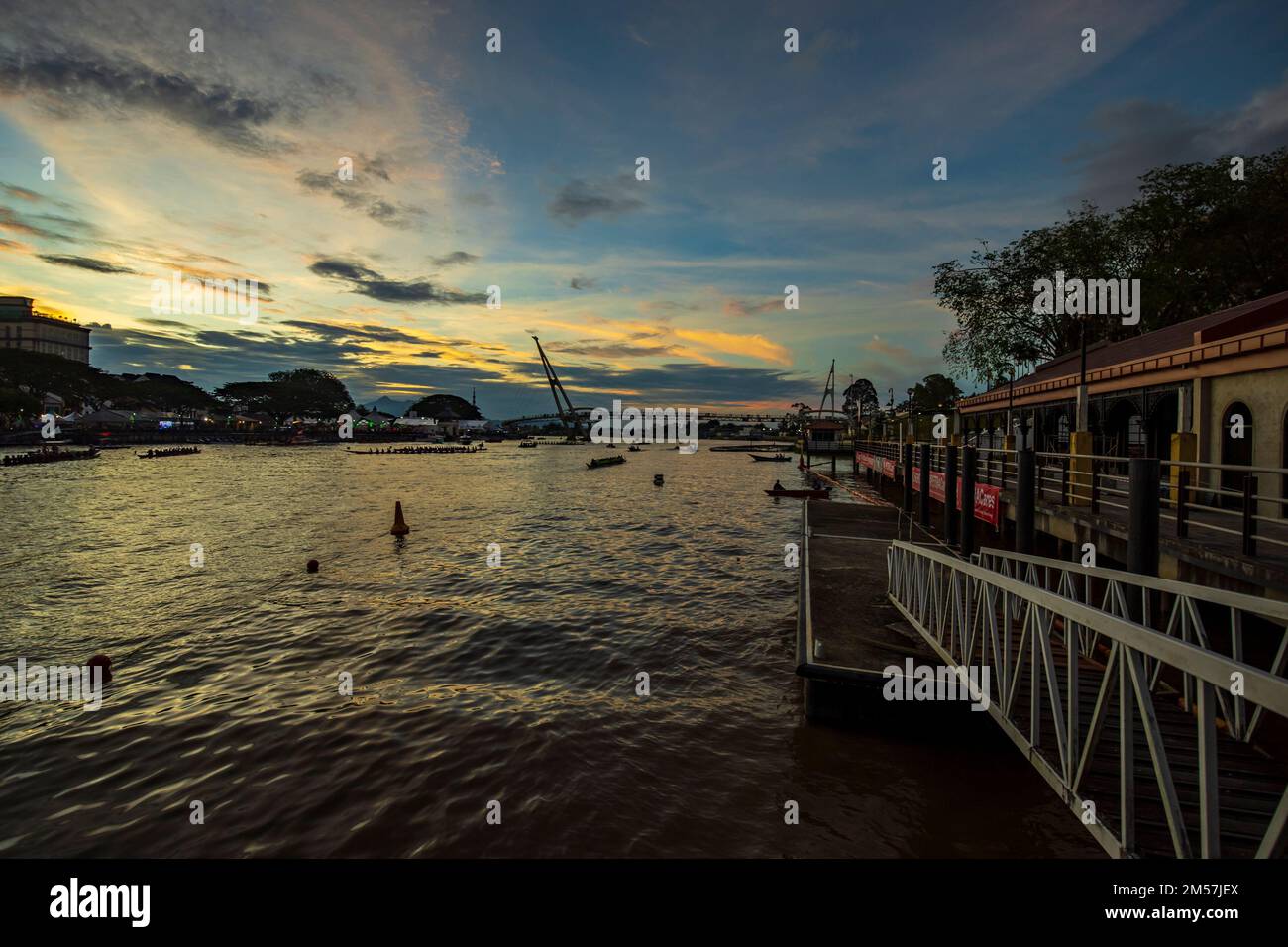 Kuching Sarawak waterfront new attraction Stock Photo - Alamy