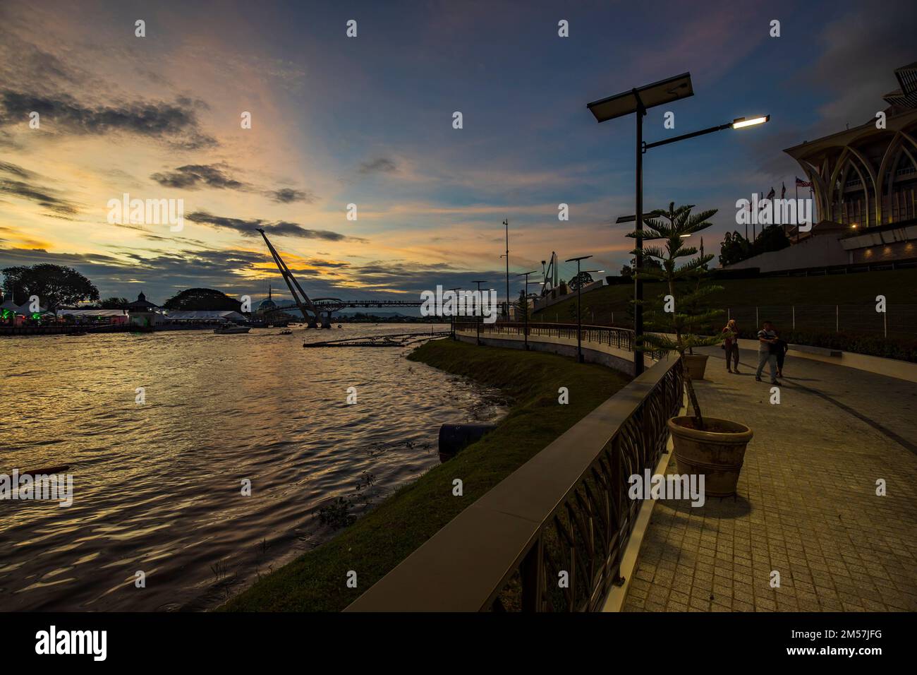 Kuching Sarawak waterfront new attraction Stock Photo - Alamy