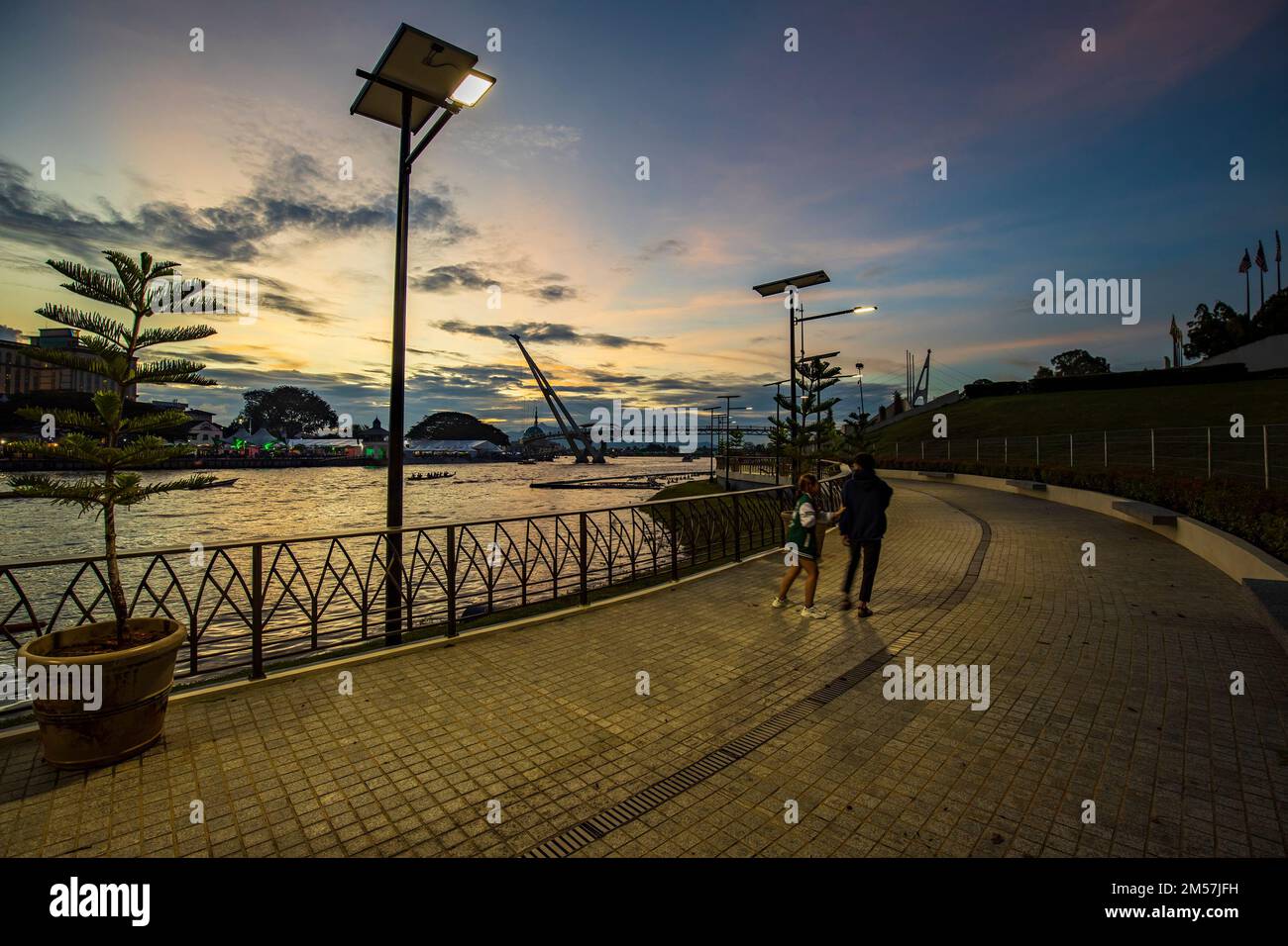 Kuching Sarawak waterfront new attraction Stock Photo - Alamy