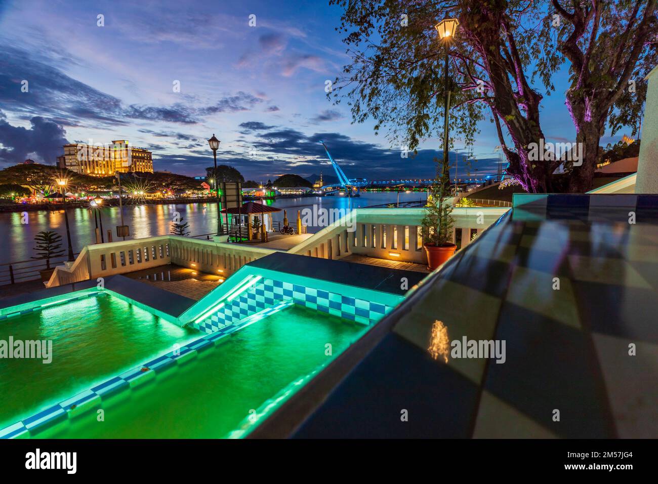 Kuching Sarawak waterfront new attraction Stock Photo - Alamy