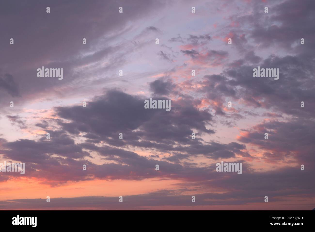 Colorful sunset sky with clouds Stock Photo - Alamy