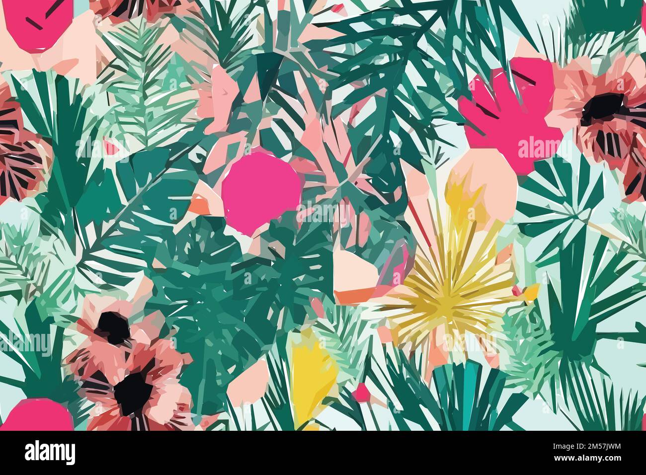 Beautiful floral illustration. Pattern for fabrics, wallpapers ...
