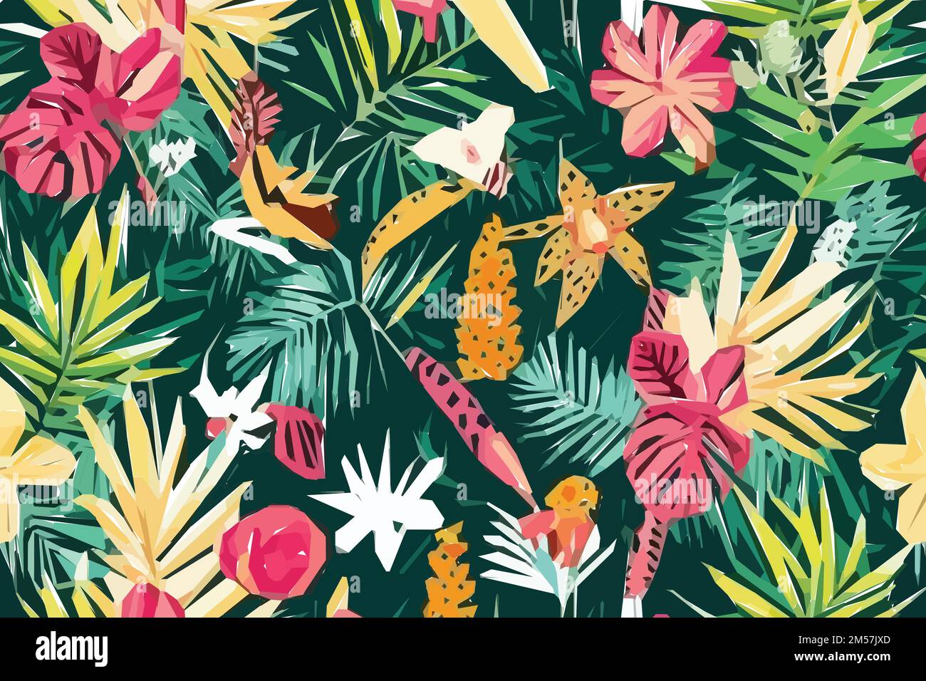 Beautiful floral illustration. Pattern for fabrics, wallpapers ...
