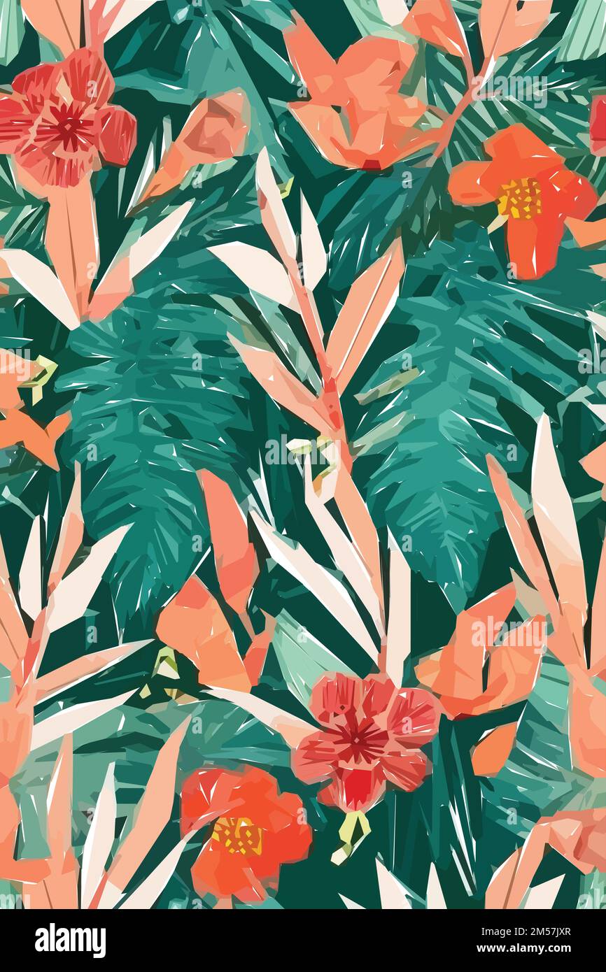 Beautiful floral illustration. Pattern for fabrics, wallpapers ...