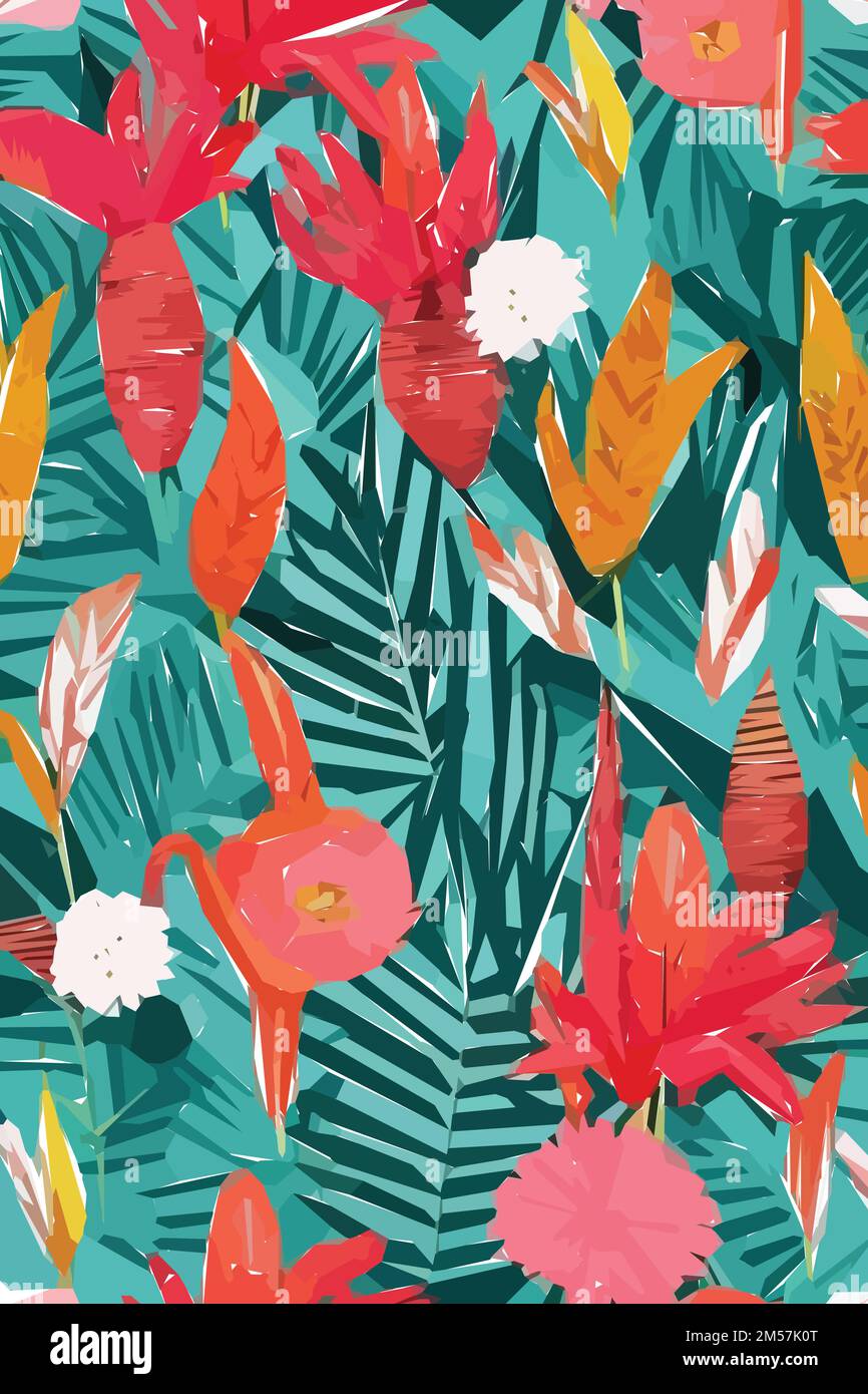 Beautiful floral illustration. Pattern for fabrics, wallpapers ...