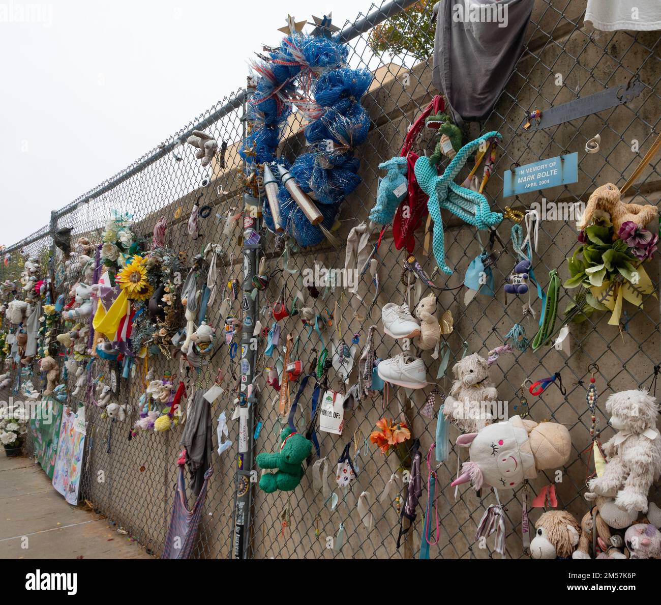 Close Up of The Fence at the Oklahoma City National Memorial Museum ...