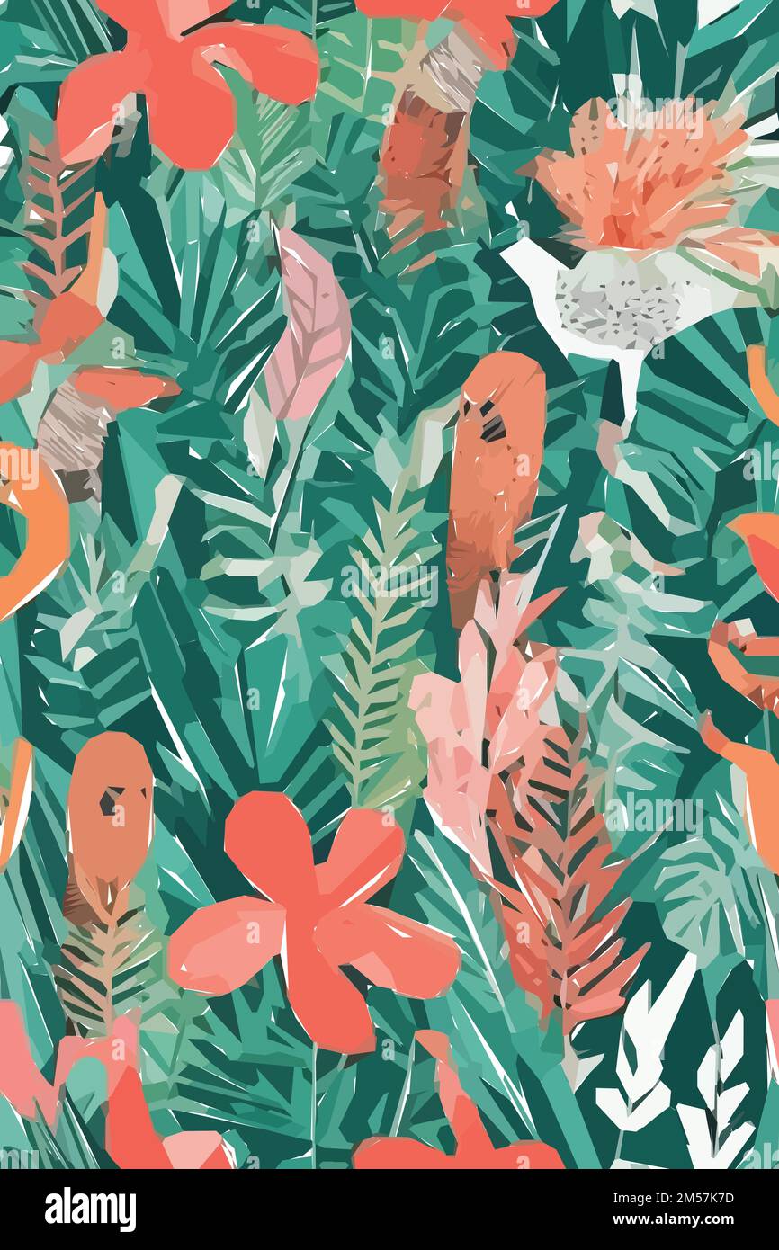 Beautiful floral illustration. Pattern for fabrics, wallpapers ...
