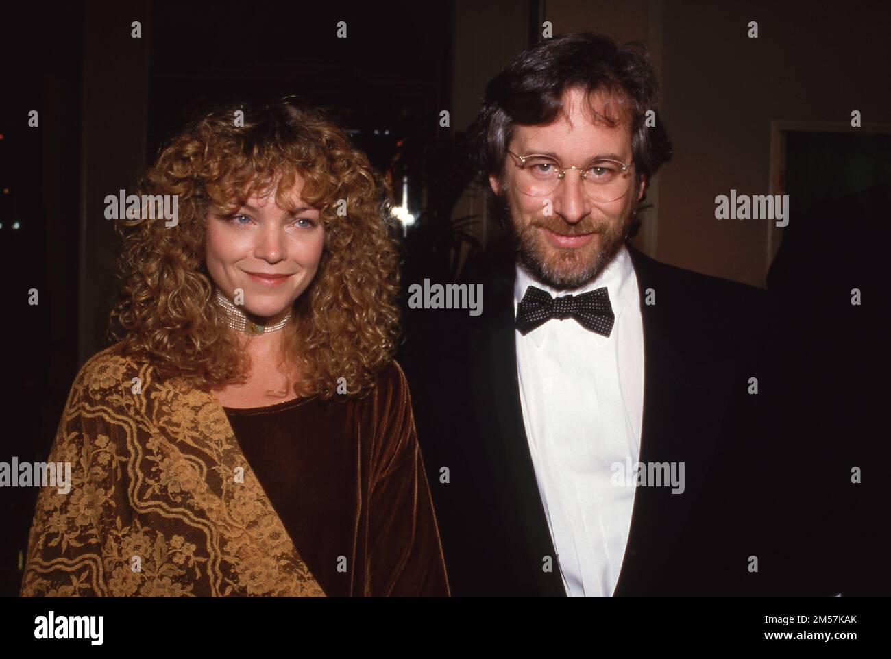 Steven Spielberg and Amy Irving at The 44th Annual Golden Globe Awards ...