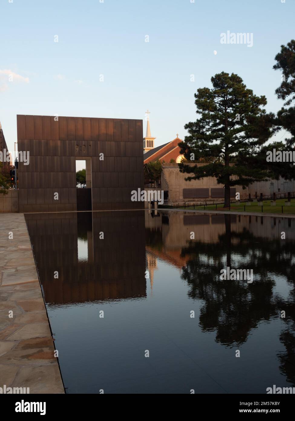 The Eastern or 9:01 Gate of Time Reflected in the Reflecting Pool at ...