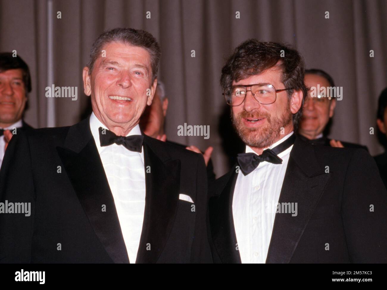 Ronald Reagan and Steven Spielberg at the American Jewish Committee ...