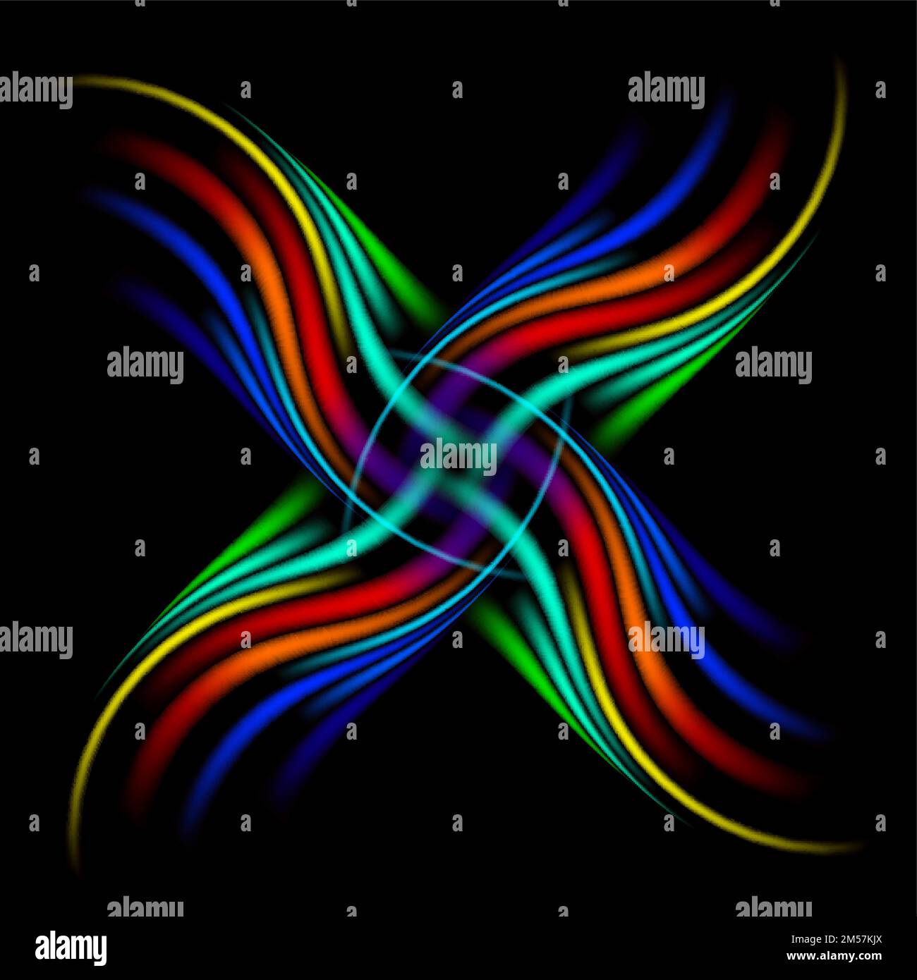 Abstract Fractal Fantasy Multicolored Pattern and Shapes. Technically ...