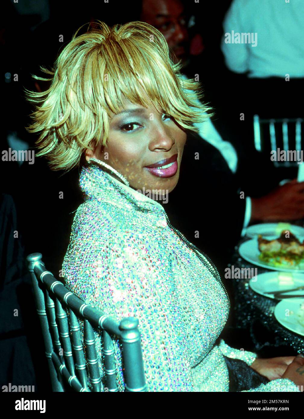 Mary J. Blige at Hollywood event in 2000 Credit: Ron Wolfson ...
