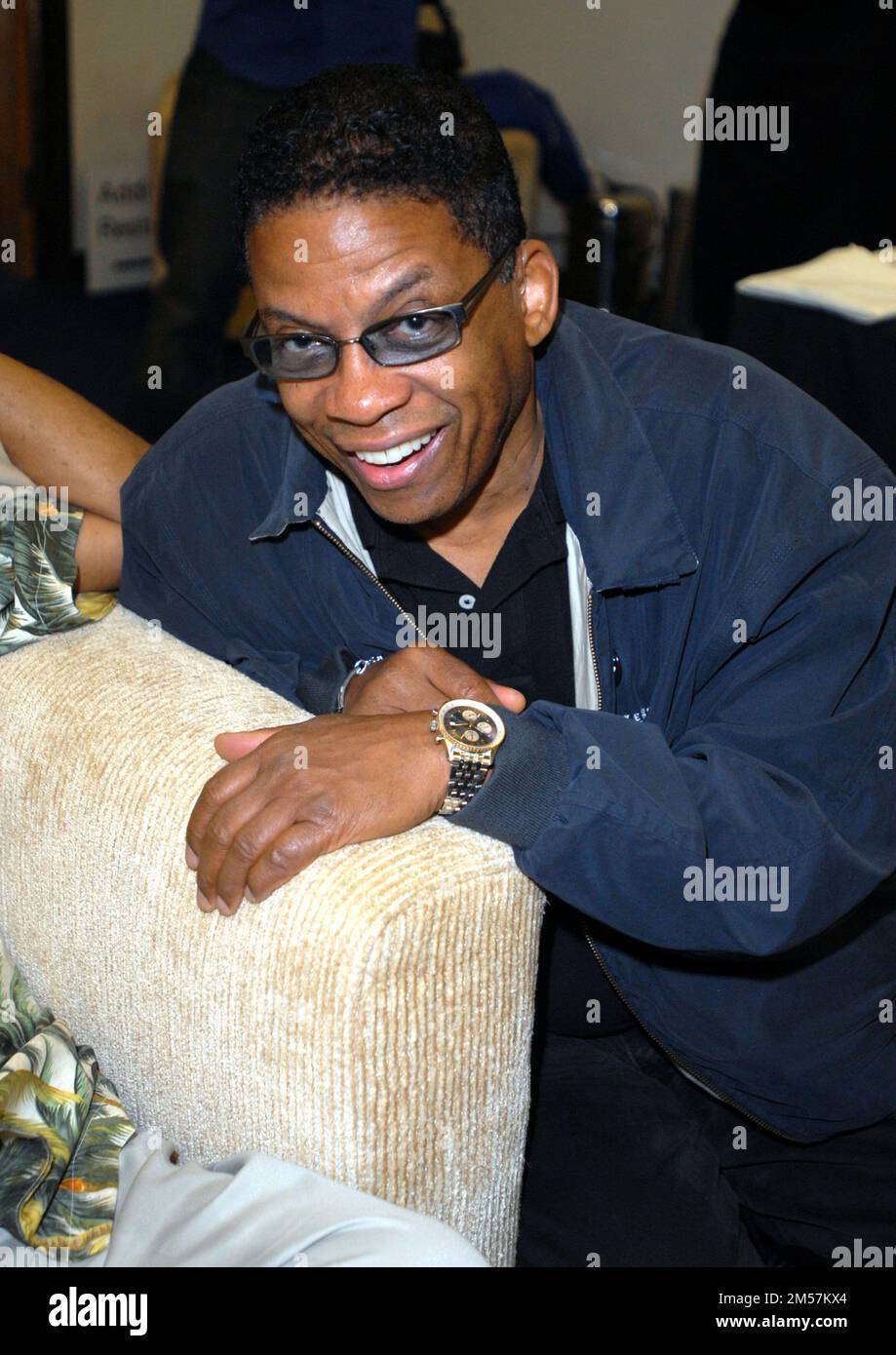 Herbie Hancock in the Green Room at A Starry Night Tribute to Quincy ...