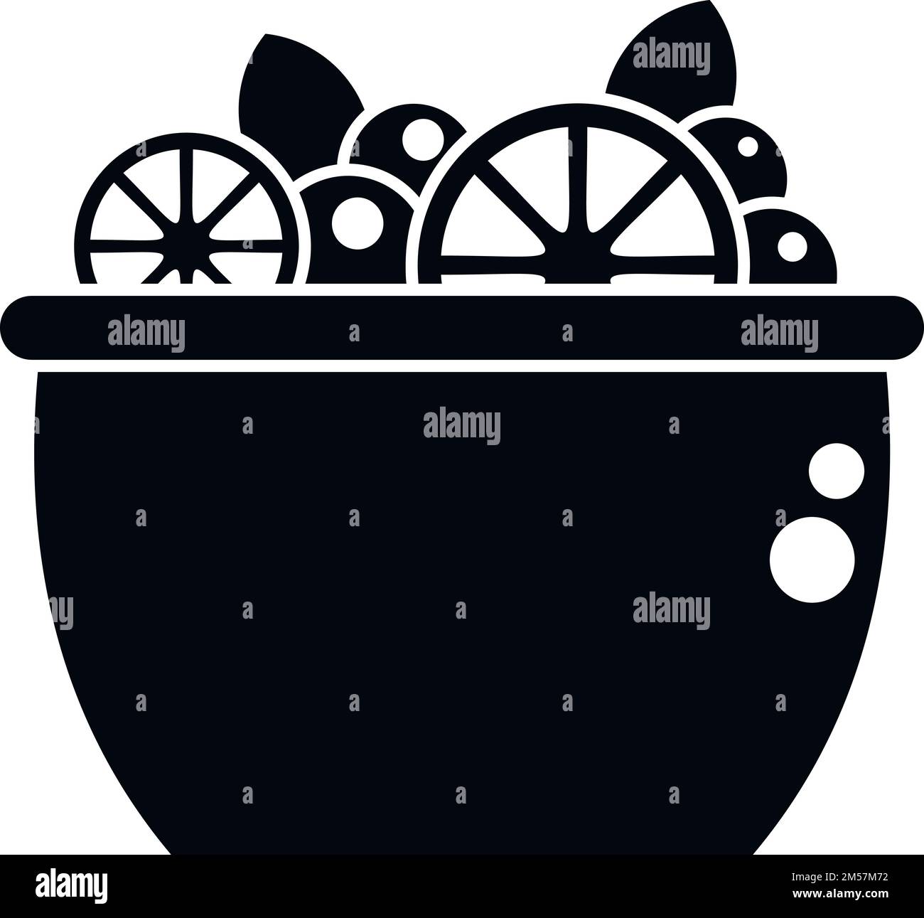 Mix fruit salad icon simple vector. Fresh food. Menu health Stock ...
