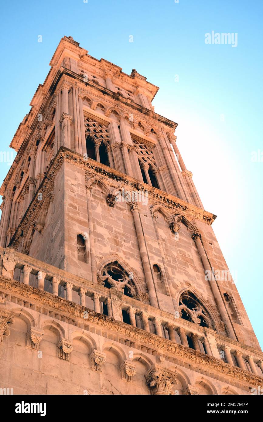 Tower of the Cathedral of St Lawrence in Split Croatia Stock Photo - Alamy
