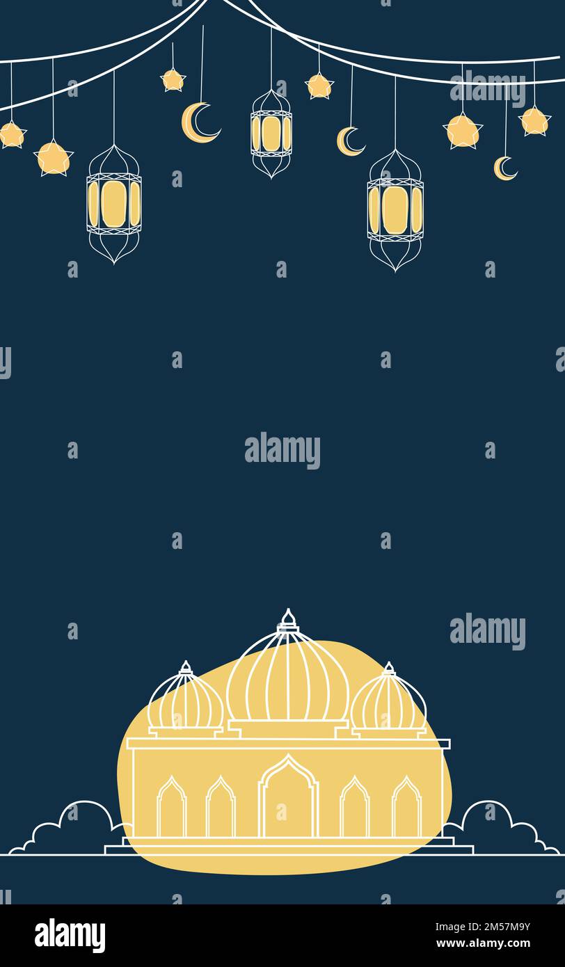 Happy Eid Mubarak Greeting Stock Vector Image & Art - Alamy