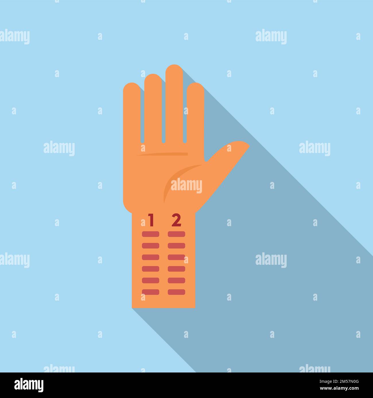 Hand seasonal allergy icon flat vector. Season disease. Summer allergen ...