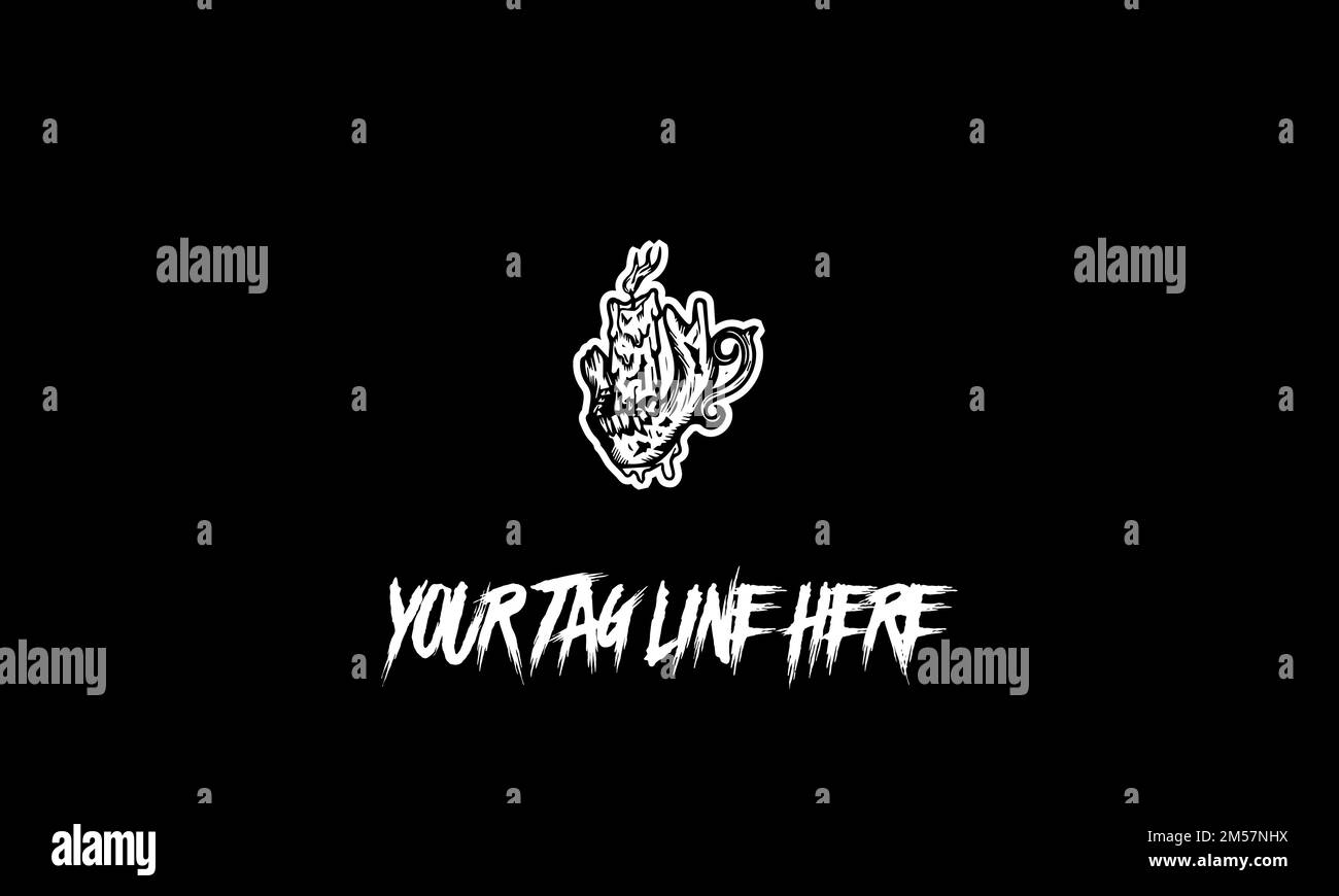 An editable vector logo of a heart on a black background Stock Vector ...