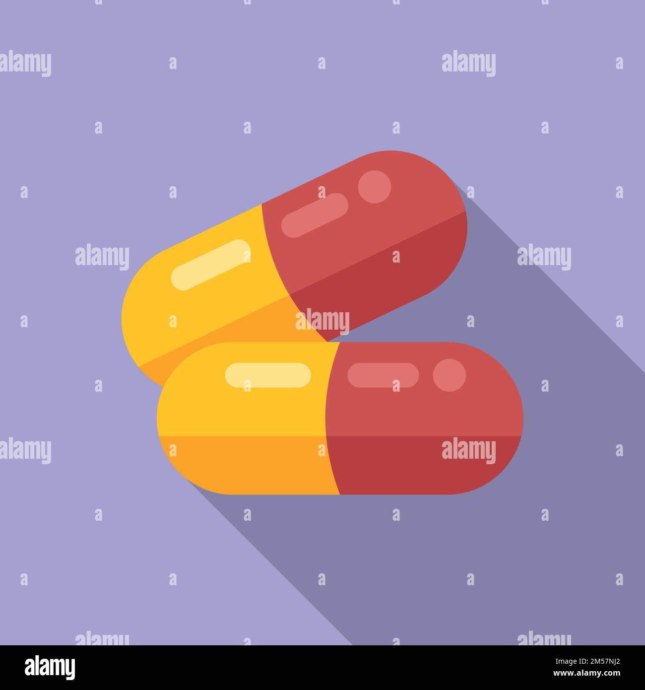 Seasonal allergy capsule icon flat vector. Season unwell. Food sick ...