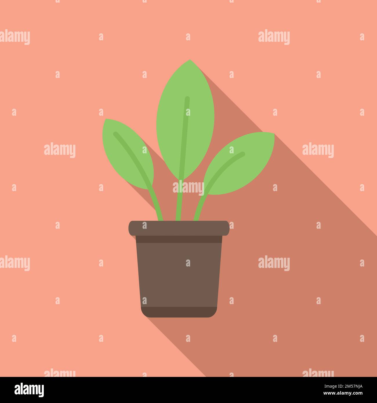 Seasonal allergy plant pot icon flat vector. Spring disease. Patient ...