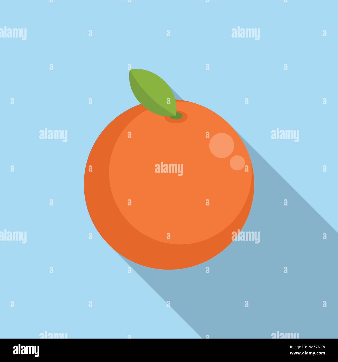 Orange allergy icon flat vector. Spring season. Sick patient Stock ...