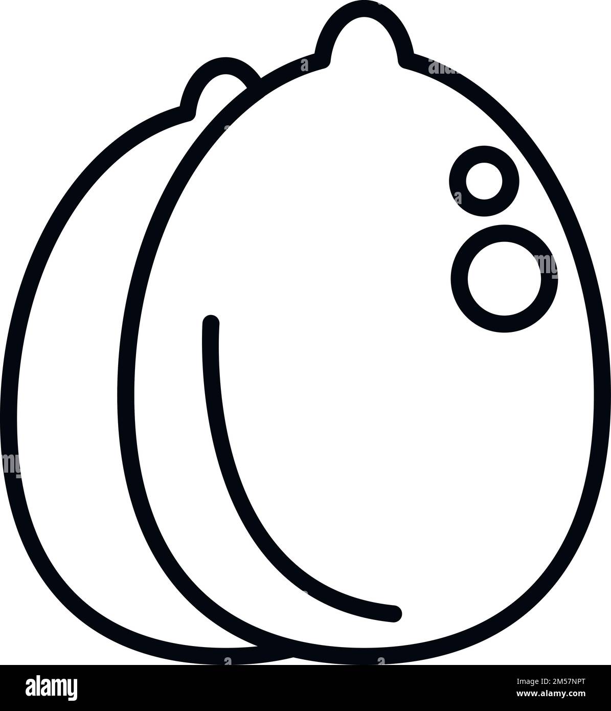 Seasonal allergy nut icon outline vector. Spring man. Sick person Stock ...