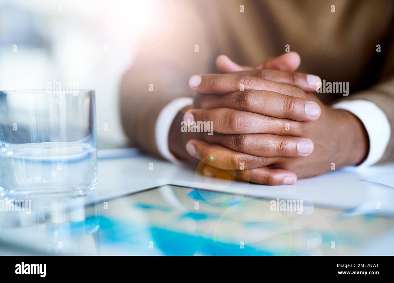 Your success and failure is in your own hands. Closeup shot of an ...
