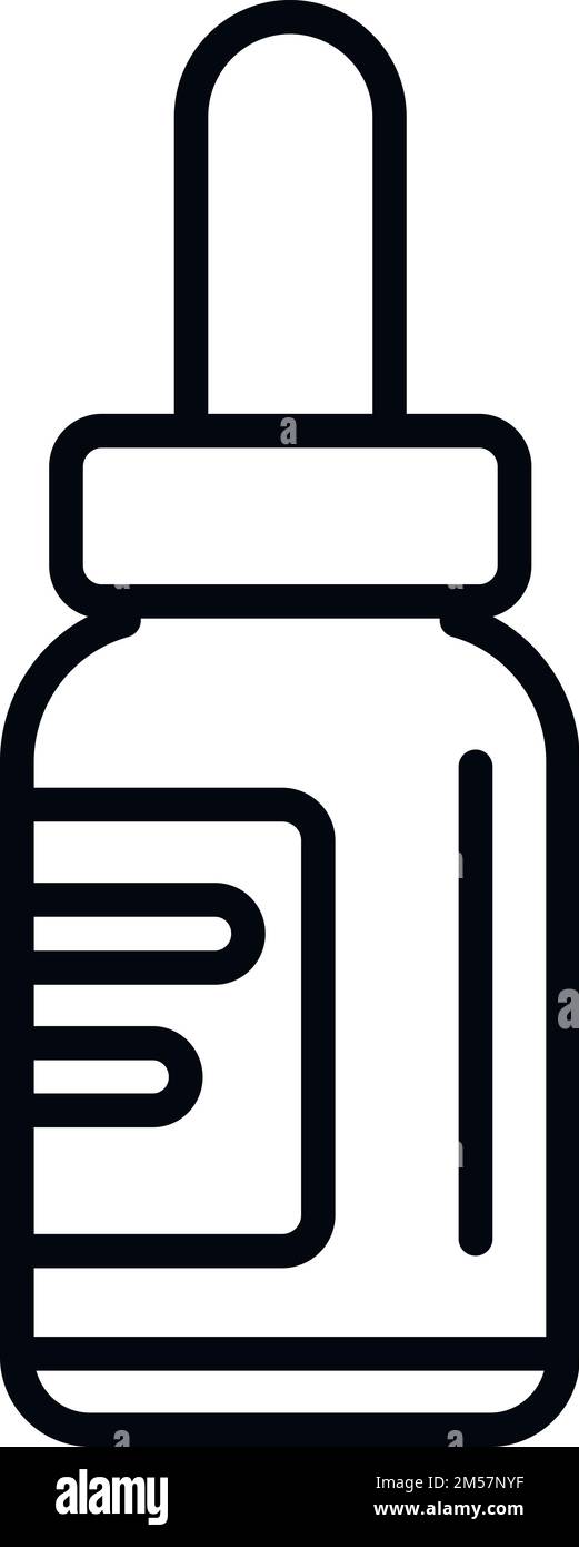 Dropper sick icon outline vector. Seasonal flu. Cold disease Stock ...