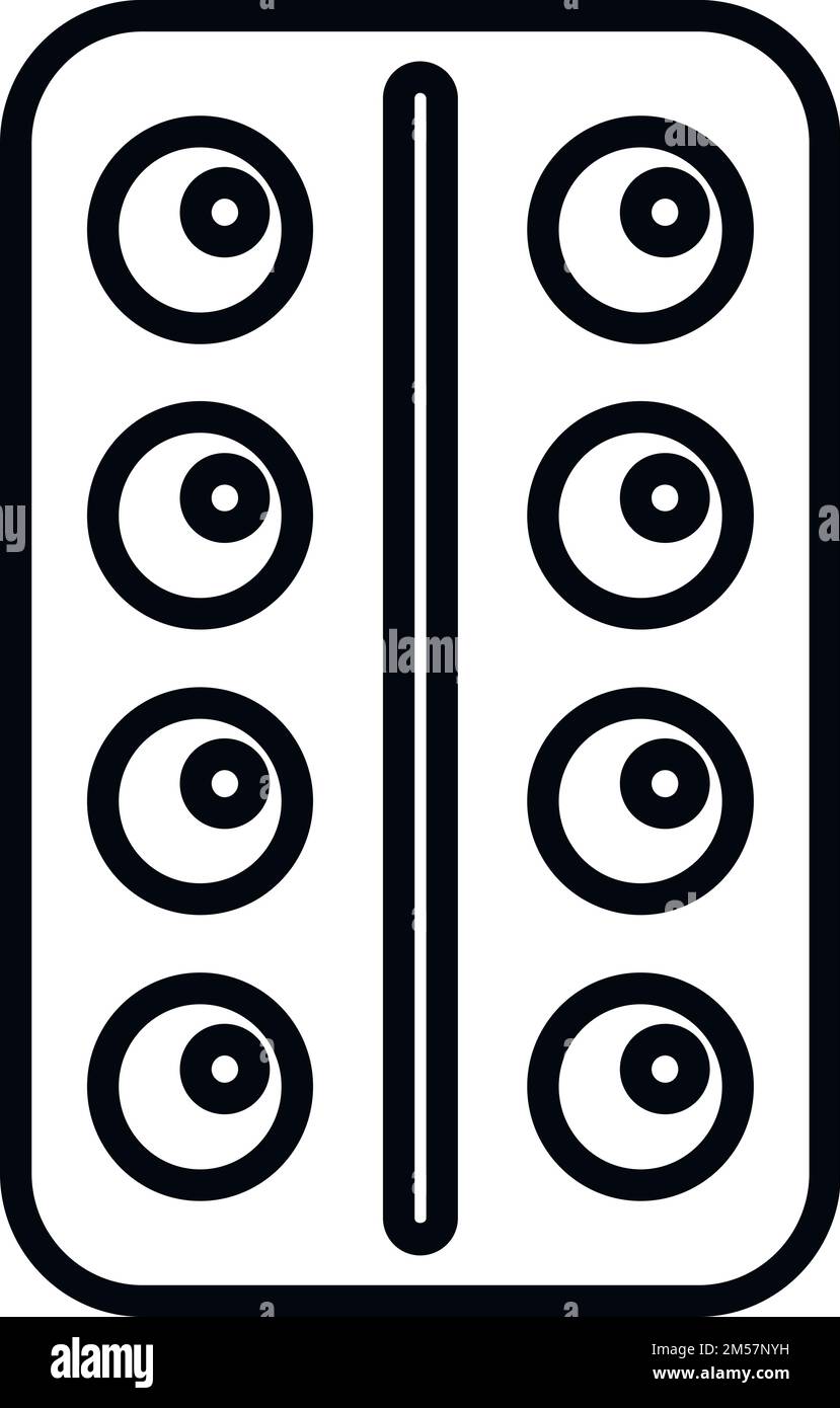 Blister allergy icon outline vector. Pollen season. Seasonal disease ...