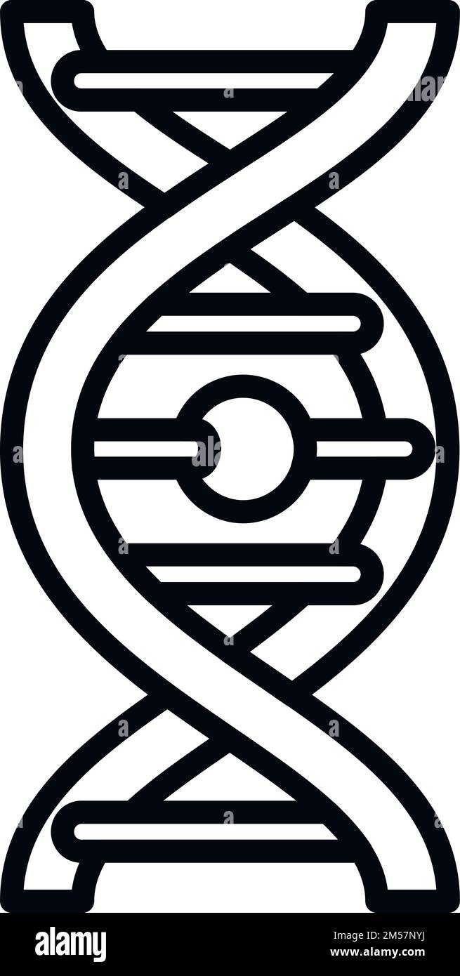 Dna allergy icon outline vector. Spring season. Seasonal plant Stock ...