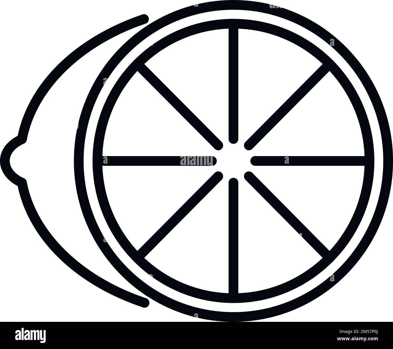 Lemon allergy icon outline vector. Spring pollen. Sick disease Stock ...