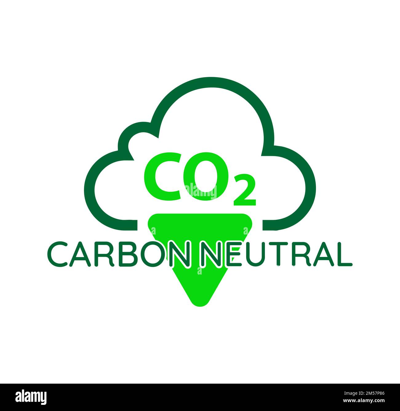 reducing CO2 emissions to stop climate change sign Stock Vector Image ...