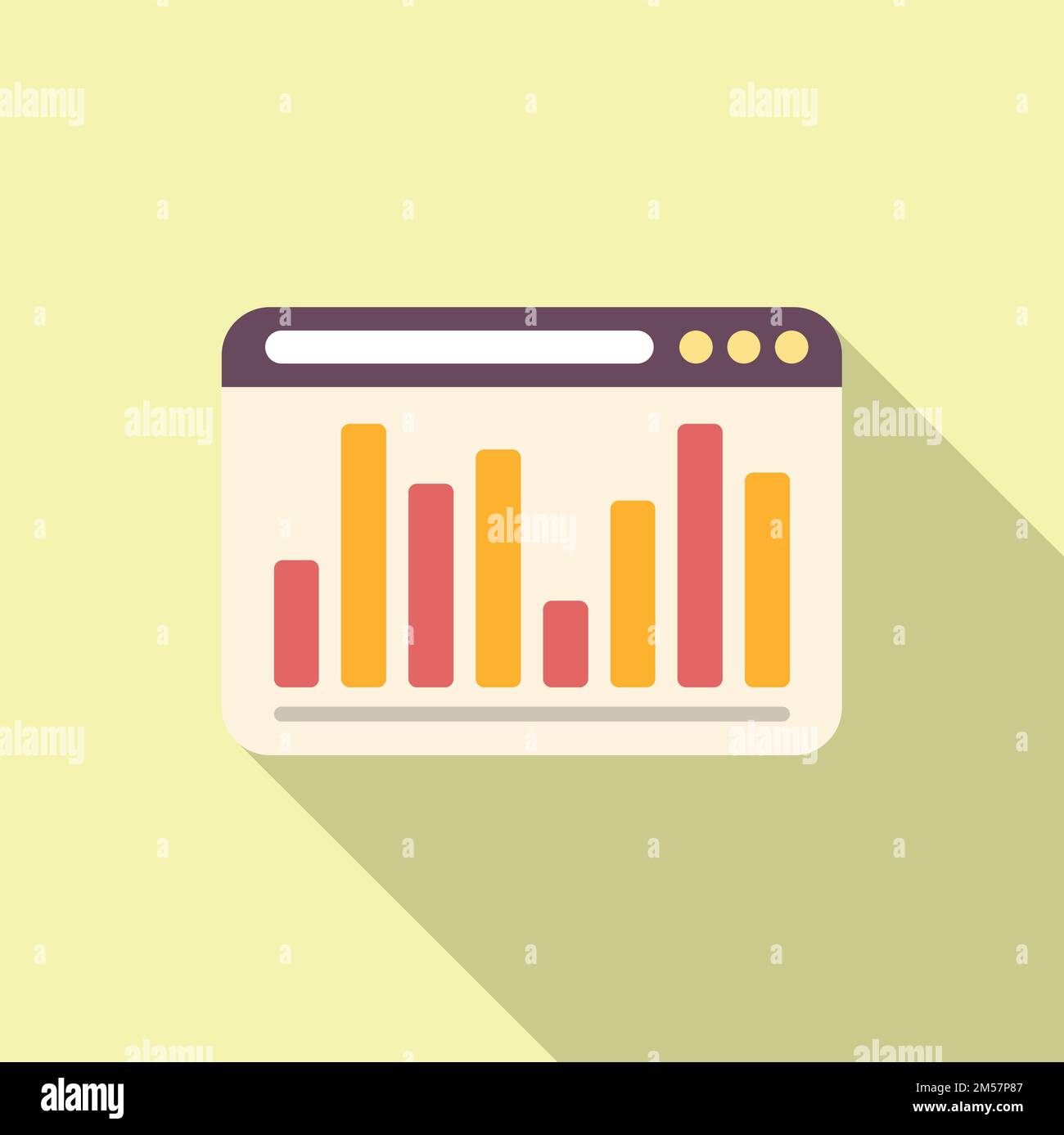 Marketing web chart icon flat vector. Digital business. Price mobile ...