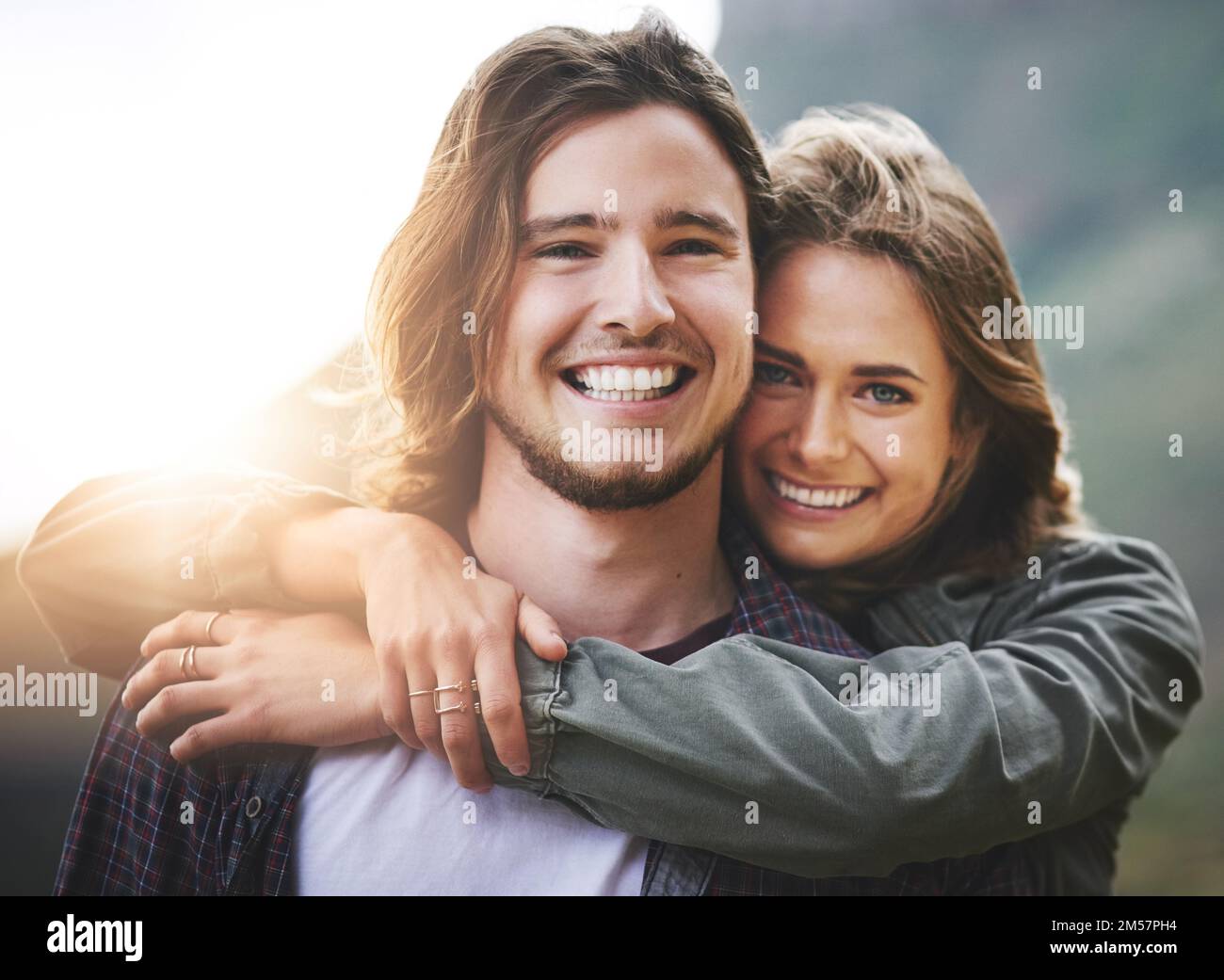 We bring out the best in each other. Portrait of a happy young couple ...