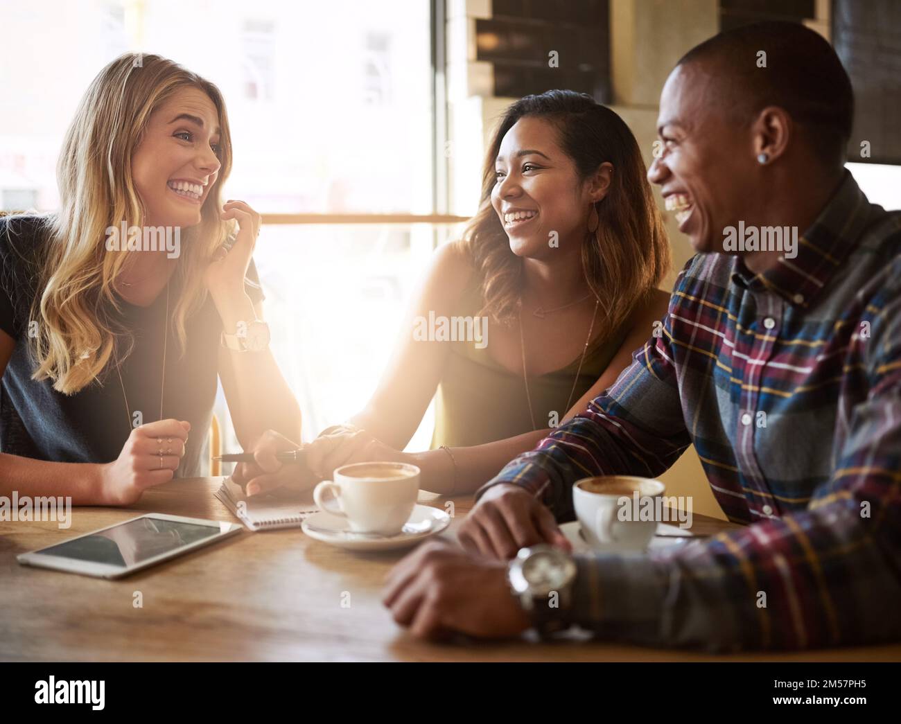 Female friends having fun coffee shop hi-res stock photography and ...