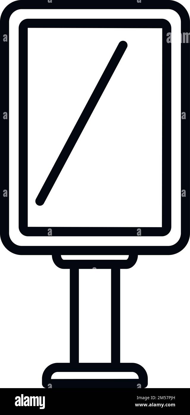 Street marketing light board icon outline vector. Social target ...